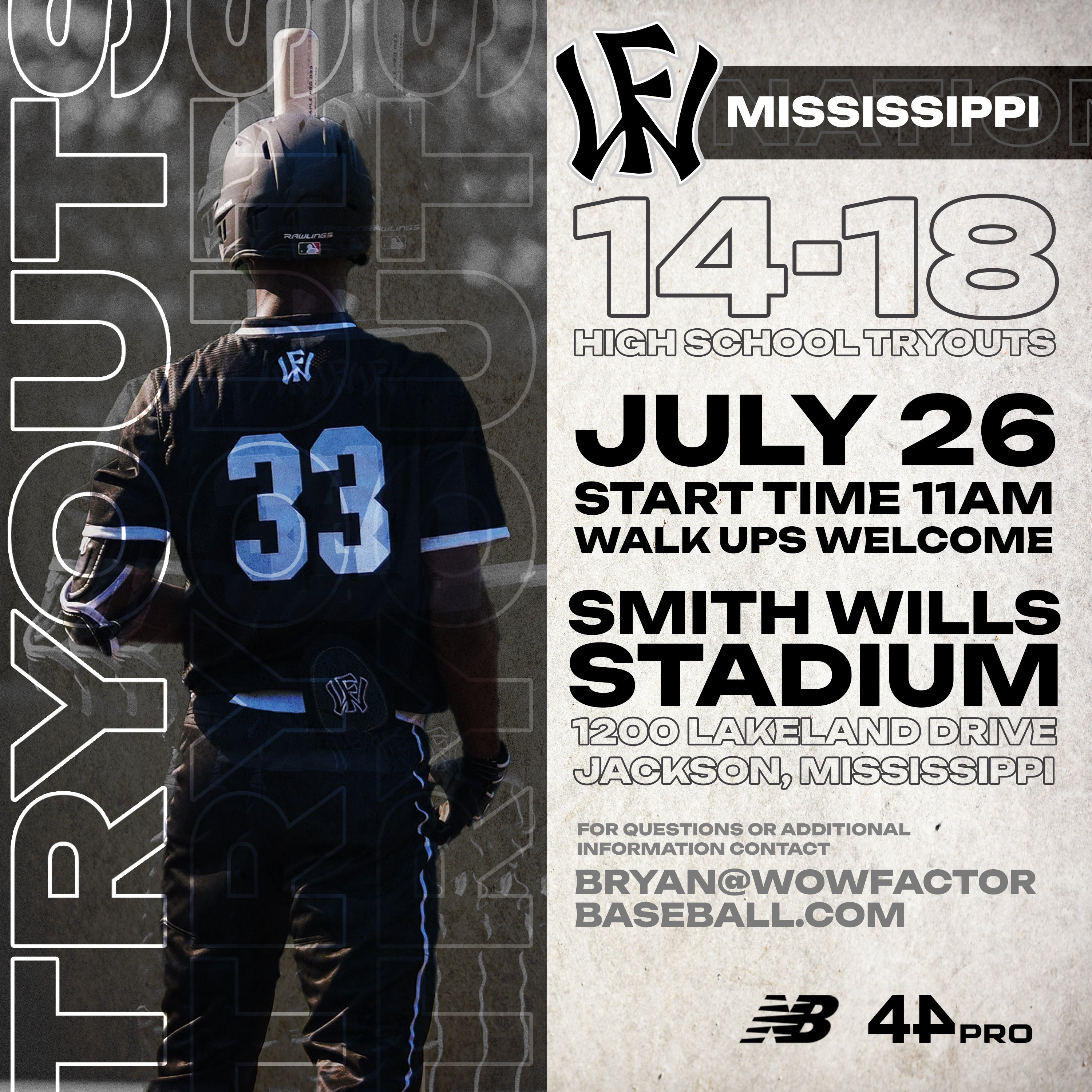 Wow Factor National 14U-18U Mississippi Tryout- July 26th – Wow Factor ...