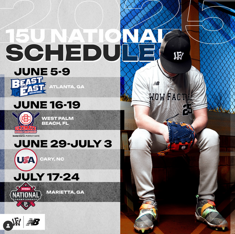 WF National Schedule & Rosters – Wow Factor baseball