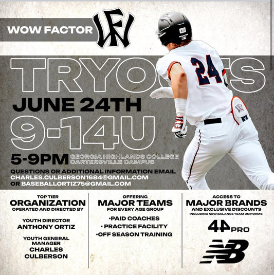 WF National Youth Tryout – Wow Factor baseball